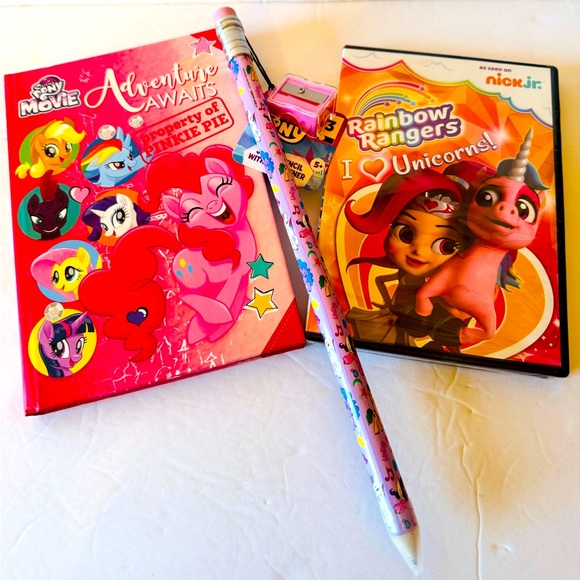 Other | My Little Pony Book And Pencil Gift Set With Rainbow Rangers ...